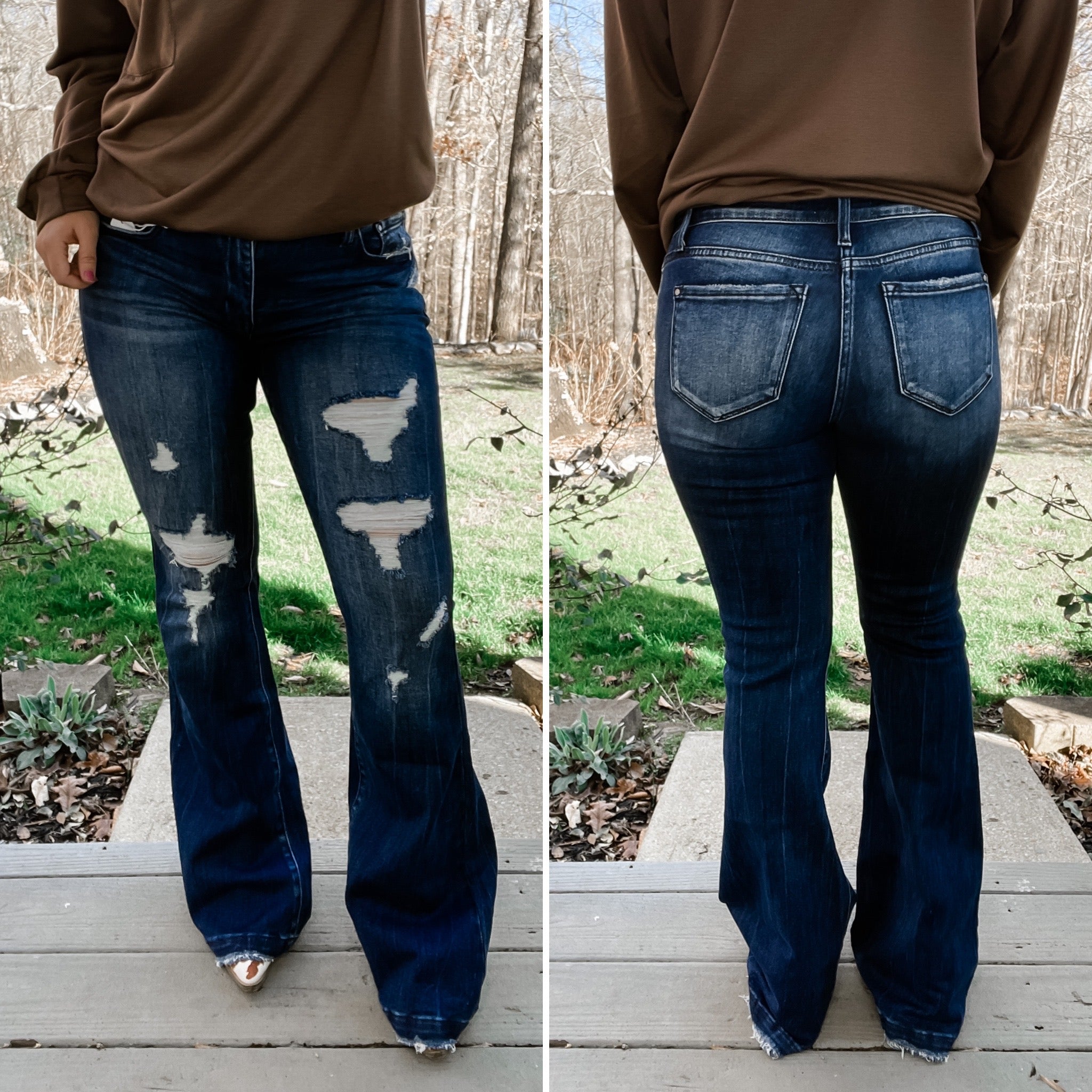 Wildflowers & Dixie - The Miranda Mid-Rise Stretch Flare